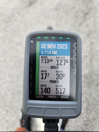 Day 1, Ft Meyers Beach to Miami, omg it was so windy, the last 25 miles ...