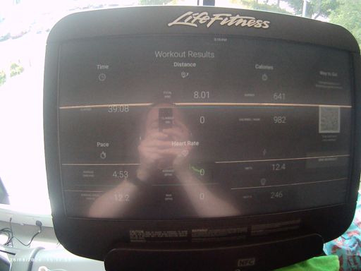 Treadmill - 8 km - 4:53/km + core exercises. | Strava