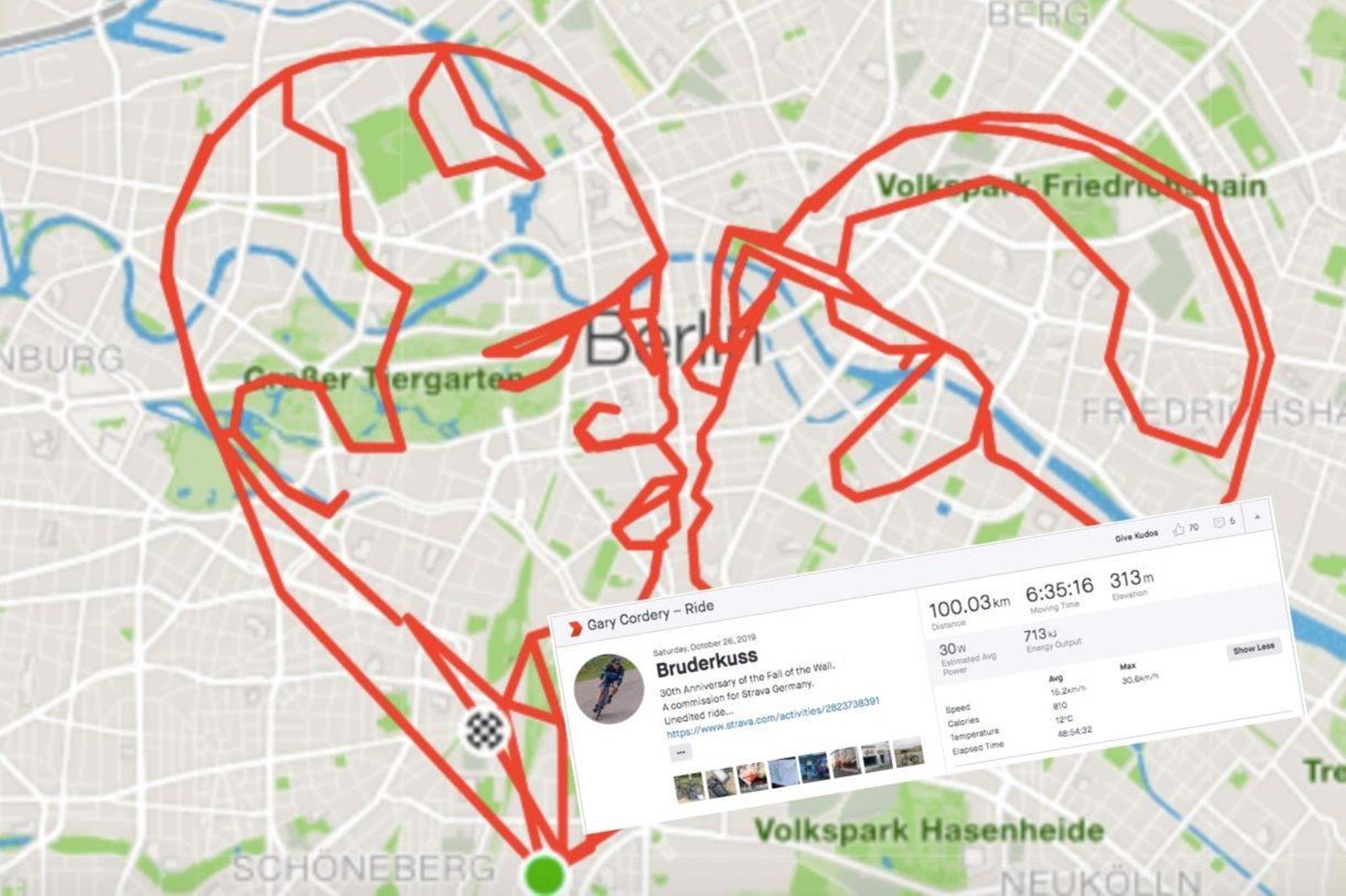 Strava artist creates incredible work to mark anniversary of fall of ...